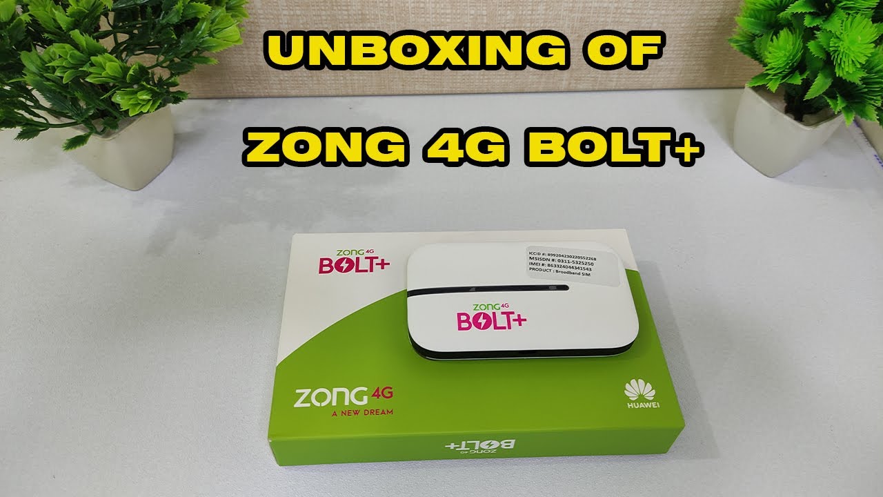 Unboxing of Zong 4G Bolt+ (E5576-606) | New Device in 2020 | Moonoo ...