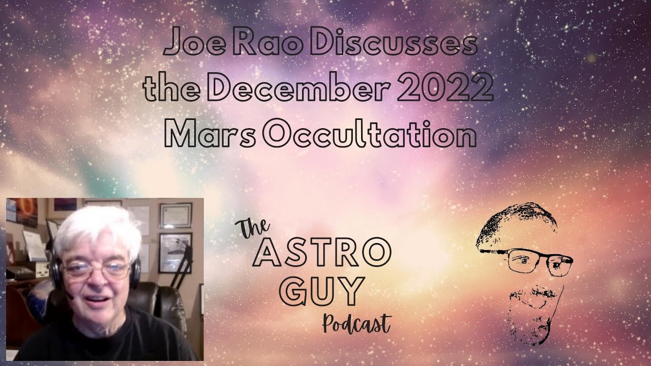 Joe Rao and the December 2022 Mars Occulatation - YouTube