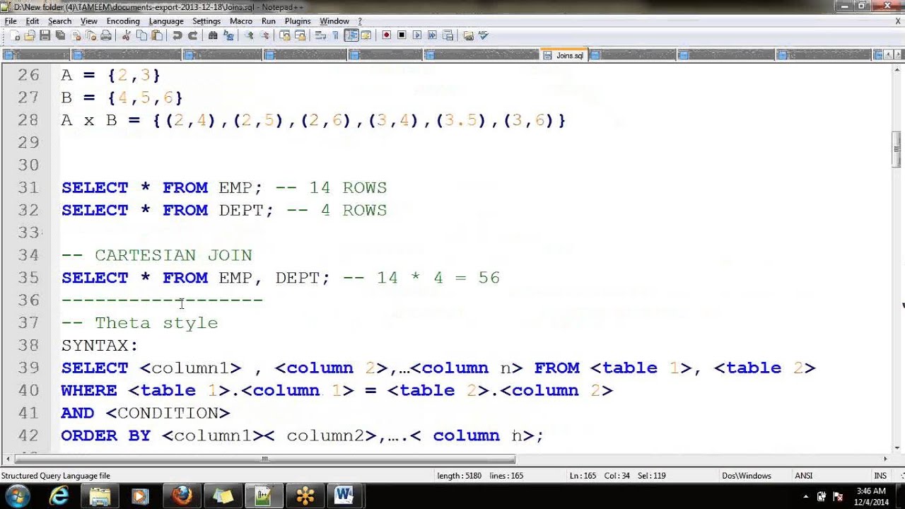 SQL lesson 11 - YouTube