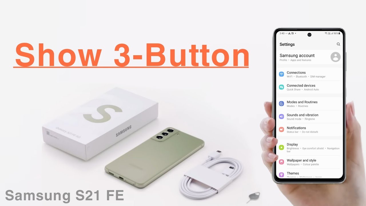 Samsung Galaxy S21 FE - Hide Full Screen | Samsung S21 FE 5G Navigation ...