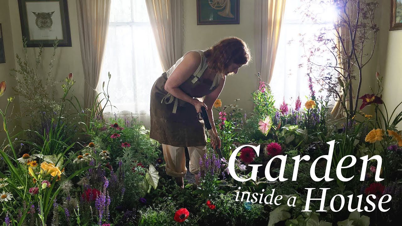 Artists Create Flower Garden Inside a House - YouTube