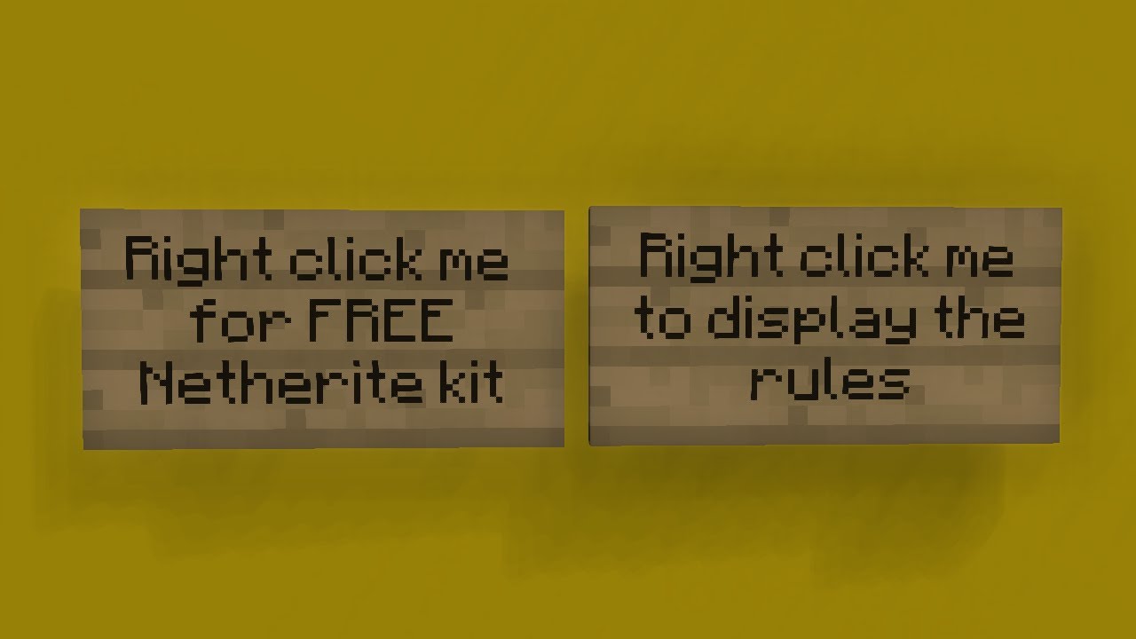 How to make clickable signs in Minecraft Pocket Edition || Bedrock ...