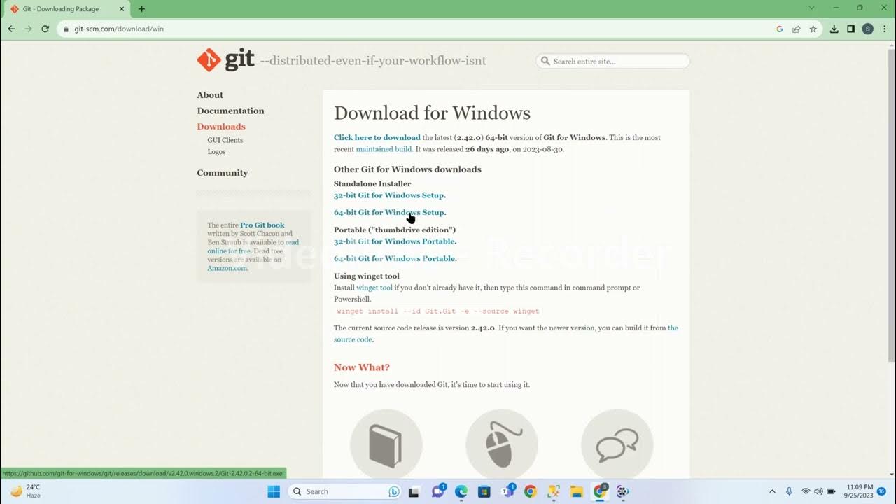 Installation Of Gitbash 24202 64 Bit In Windows 11 64 Bit Operating System September 2023