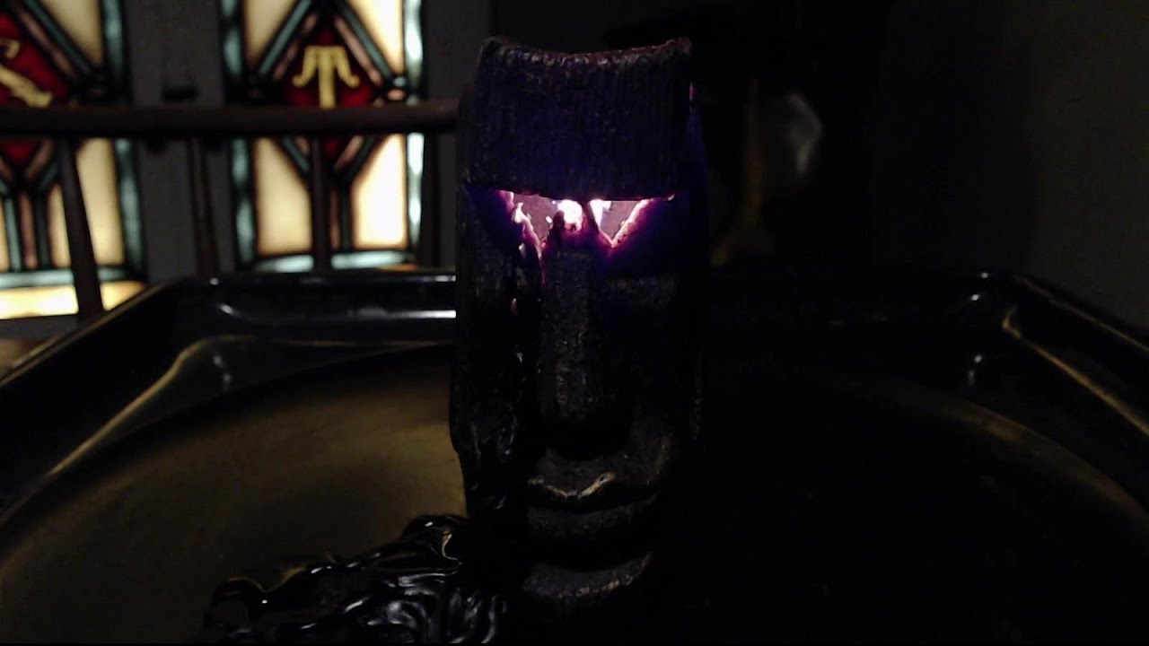 Moai Statue Candle Burning Time-Lapse - YouTube