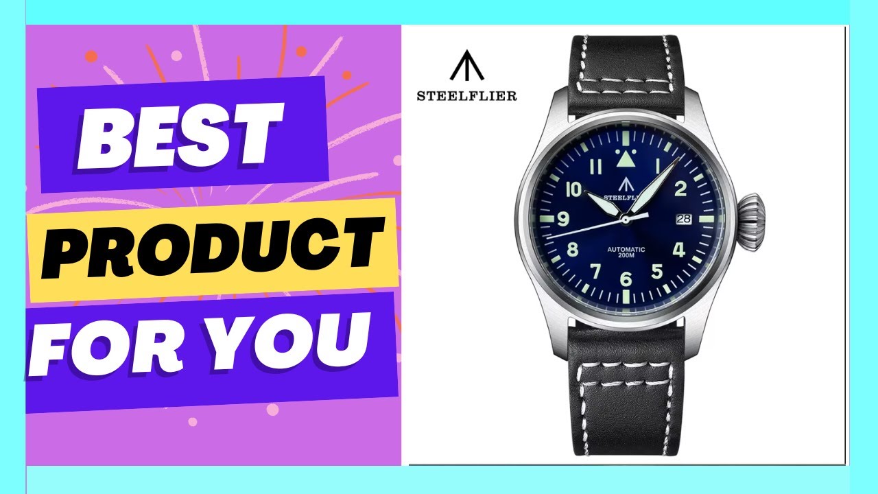 STEELFLIER Automatic NH35 Movement Pilot Watch - YouTube