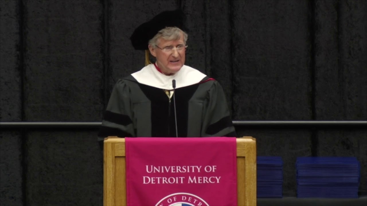 Rip Rapson delivers Detroit Mercy's 2019 commencement address - YouTube