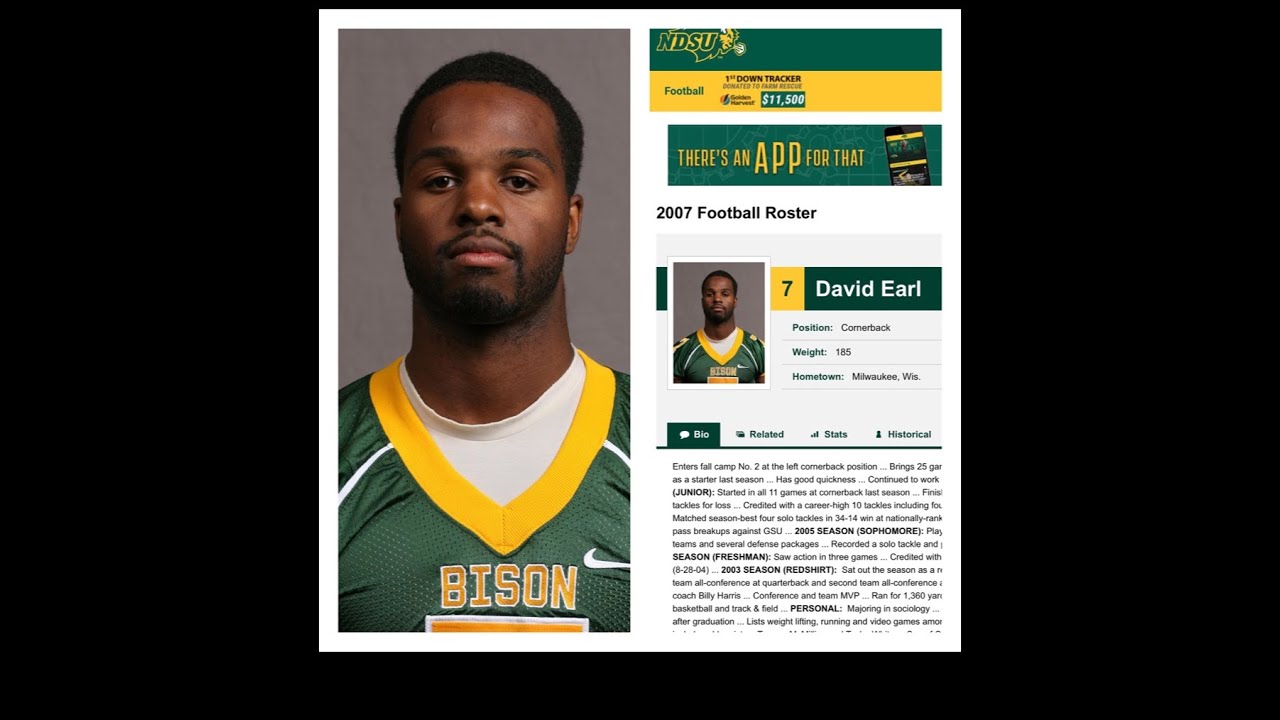 David Earl (NDSU Football) Full Interview - YouTube