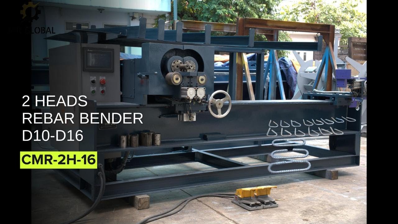 2 Head rebar benders - YouTube