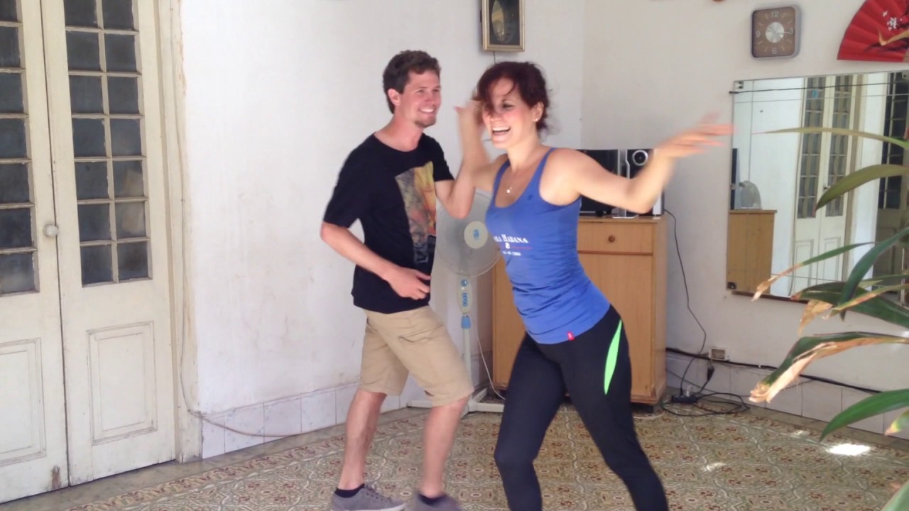 salsa class with Arlene - YouTube