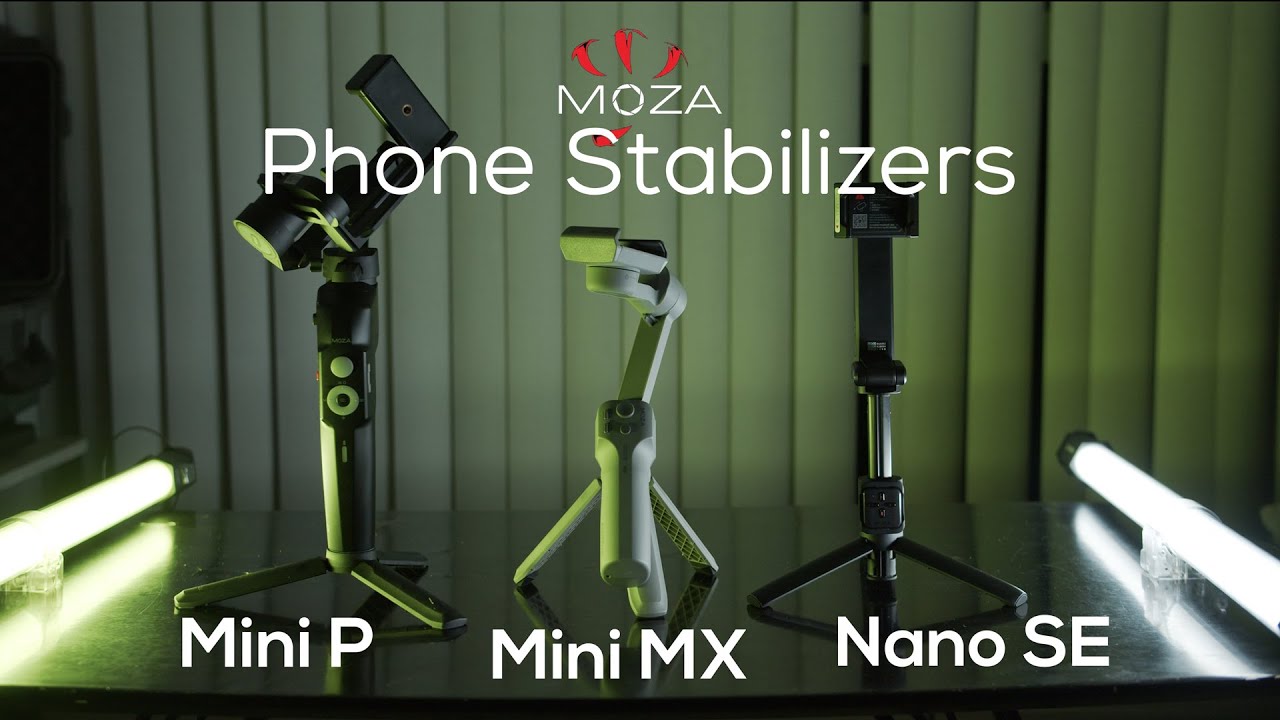 Moza Mini P, Mini MX, Nano SE Stabilizers Quick Comparison Test - YouTube