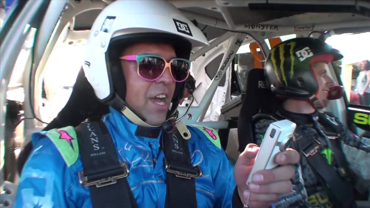 KEN BLOCK GYMKHANA TWO PREMIERE PARTY RENEE RENEE RIDE ALONG - YouTube