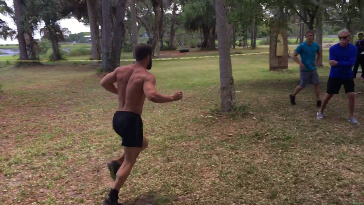 Stage 2 for Todd Bourgeois' Ninja Obstacle Challenge 'Round 2' - YouTube