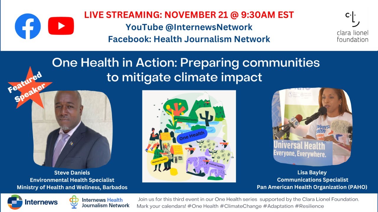 ONE HEALTH IN ACTION. PREPARING COMMUNITIES TO MITIGATE CLIMATE IMPACT ...