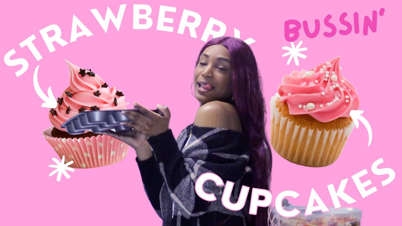 Bussin’ Creamy & Moist Strawberry Cupcakes | Easy & Delicious Recipe ...