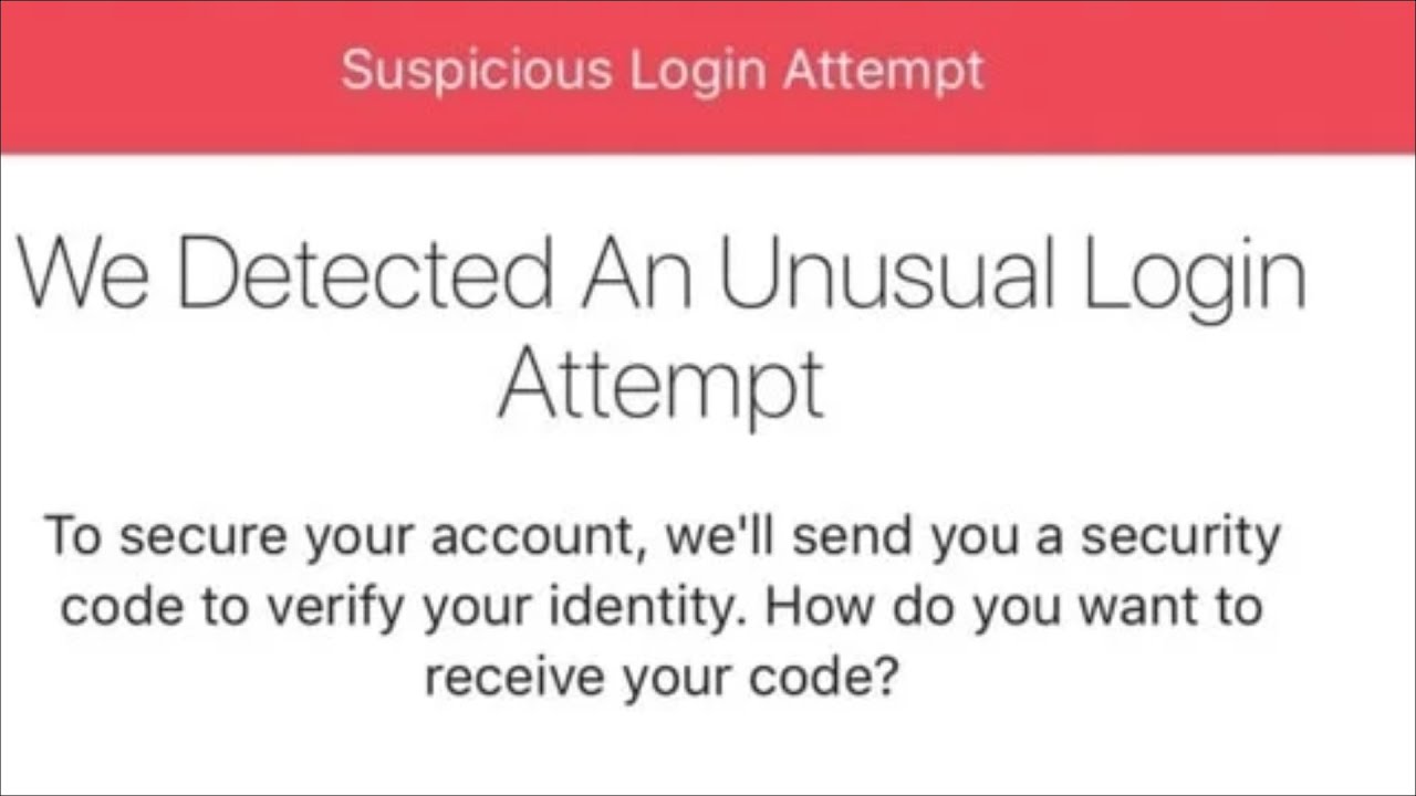 Instagram - Suspicious Login Attempt - We Detected An Unusual Login ...