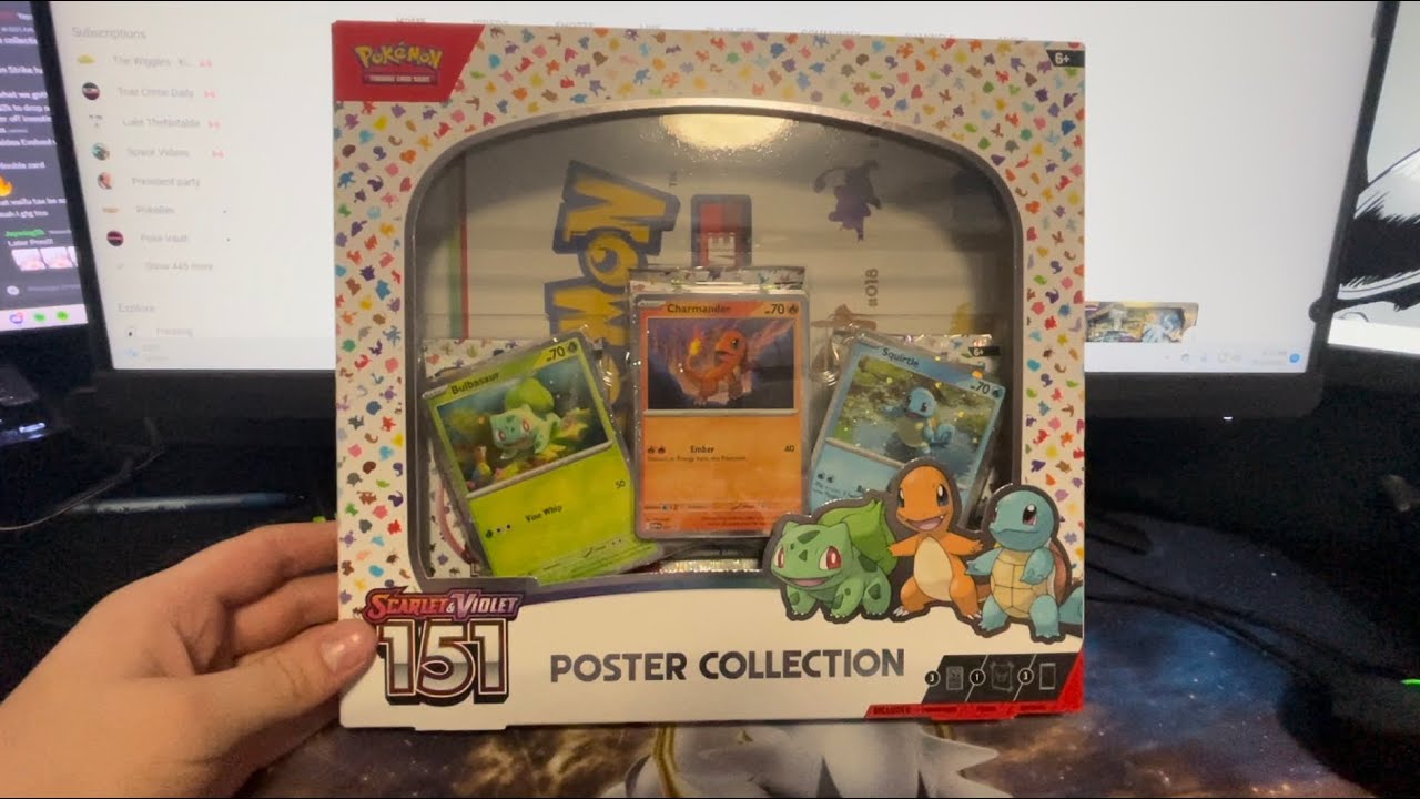 Opening Up A Pokémon 151 Poster Collection Box!! - YouTube