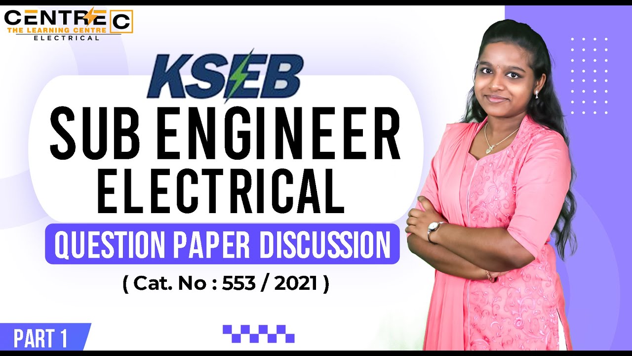 Sub Engineer Electrical - Detailed Question Paper Discussion - Part 1 ...