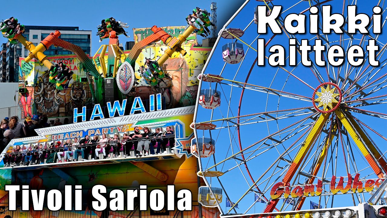 Tivoli Sariola kaikki laitteet 2023 - YouTube