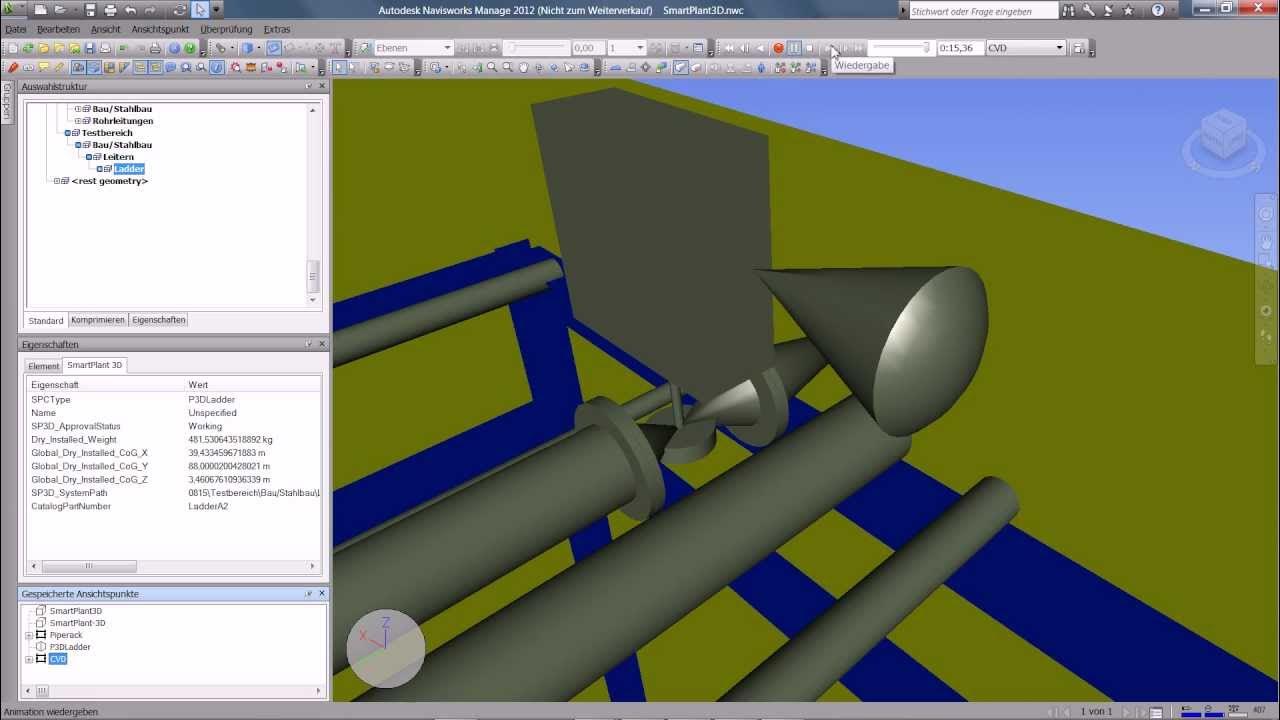 How to import Smartplant 3D into Navisworks and export 3D PDF? - YouTube