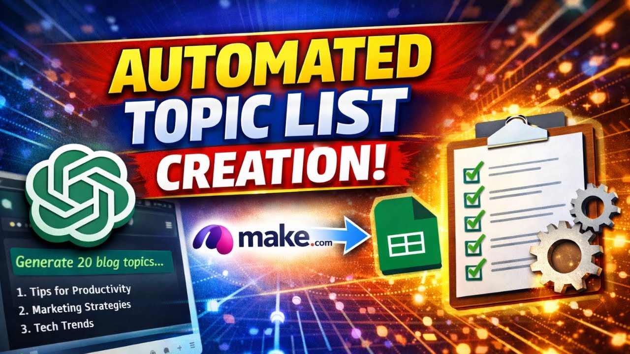 Stop Brainstorming Build an AI Topic Generator in 15 Minutes - YouTube