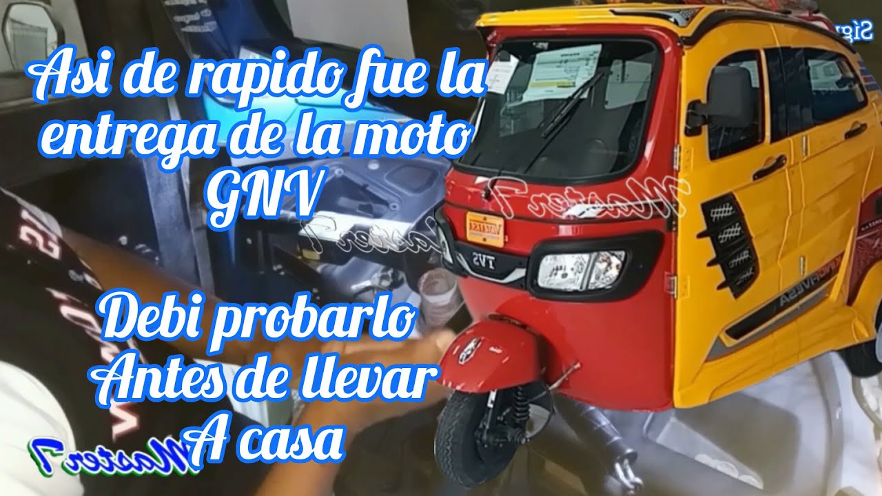 ASI DE RAPIDO FUE LA ENTREGA DE MOTO GNV TVS DURAMAX PLUSS, NOS ...