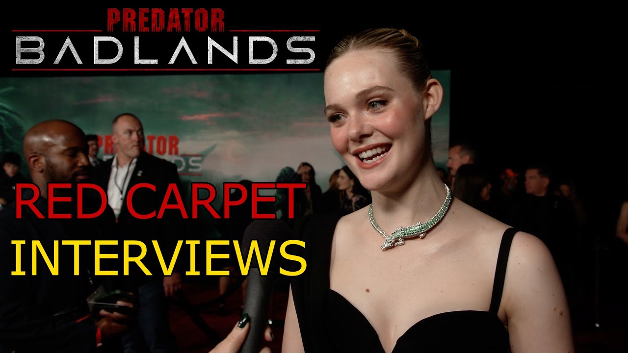 "Predator: Badlands" cast and creators red carpet interviews at US ...