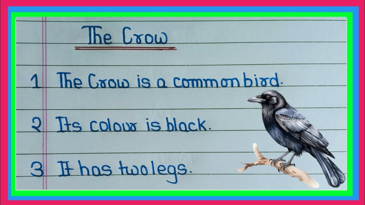 Essay On Crow In English | 10 Lines On Crow | Crow Essay In English ...