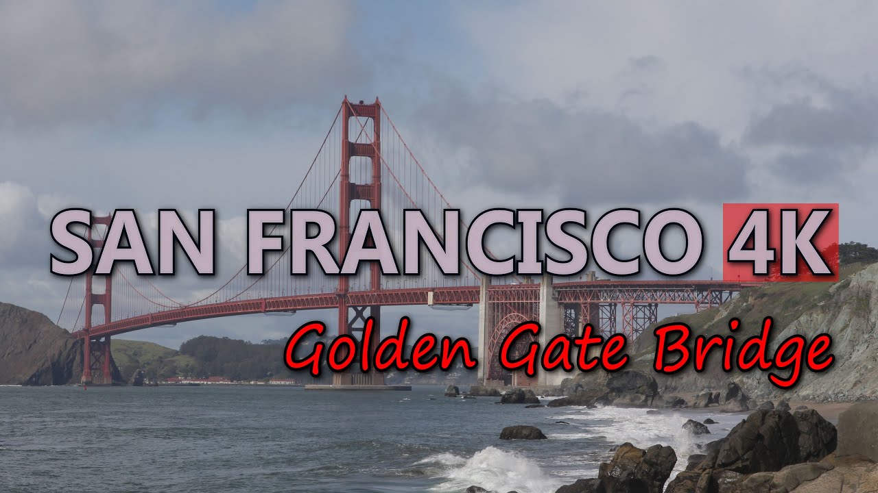 Ultra HD 4K San Francisco Golden Gate Bridge USA Travel Landmark ...