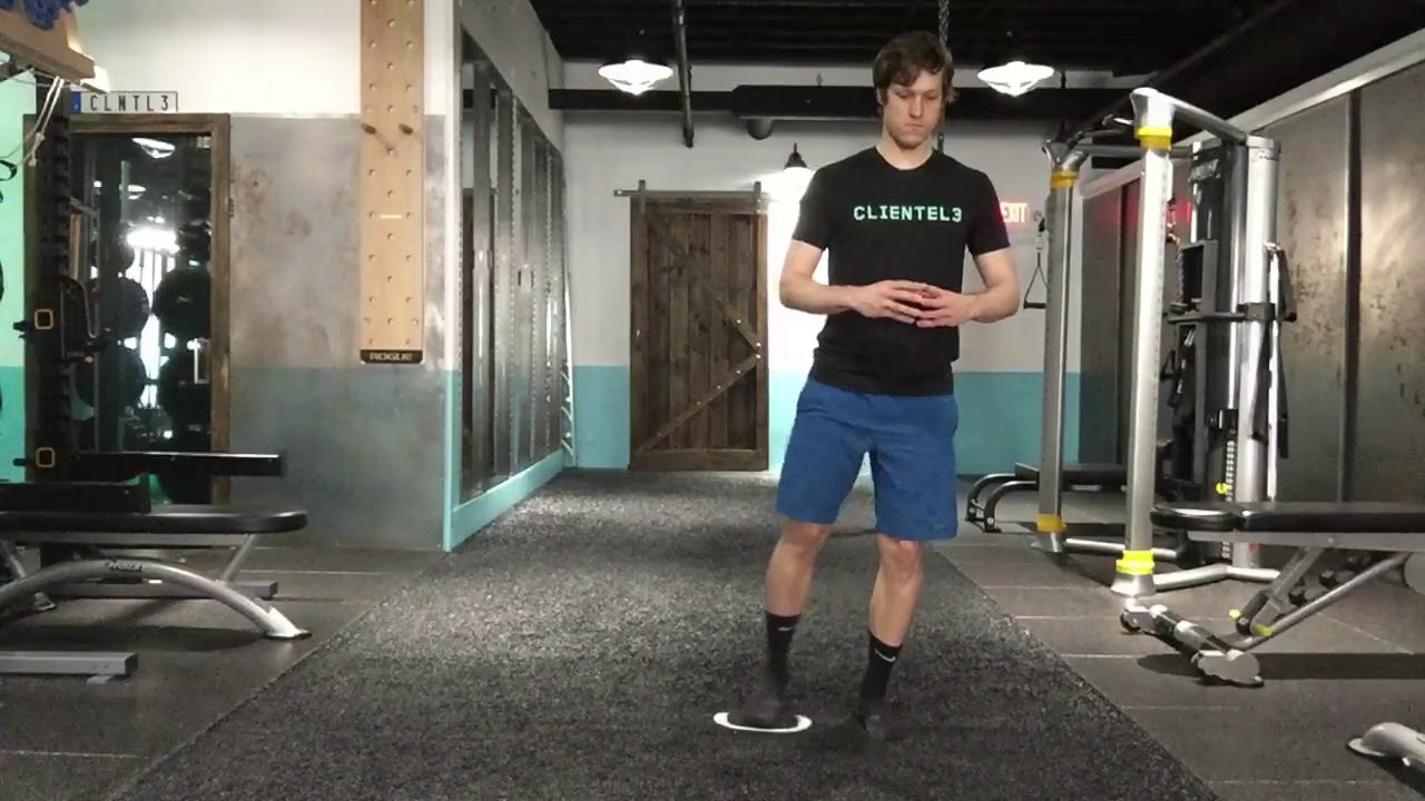 Slider Lateral Lunge - YouTube
