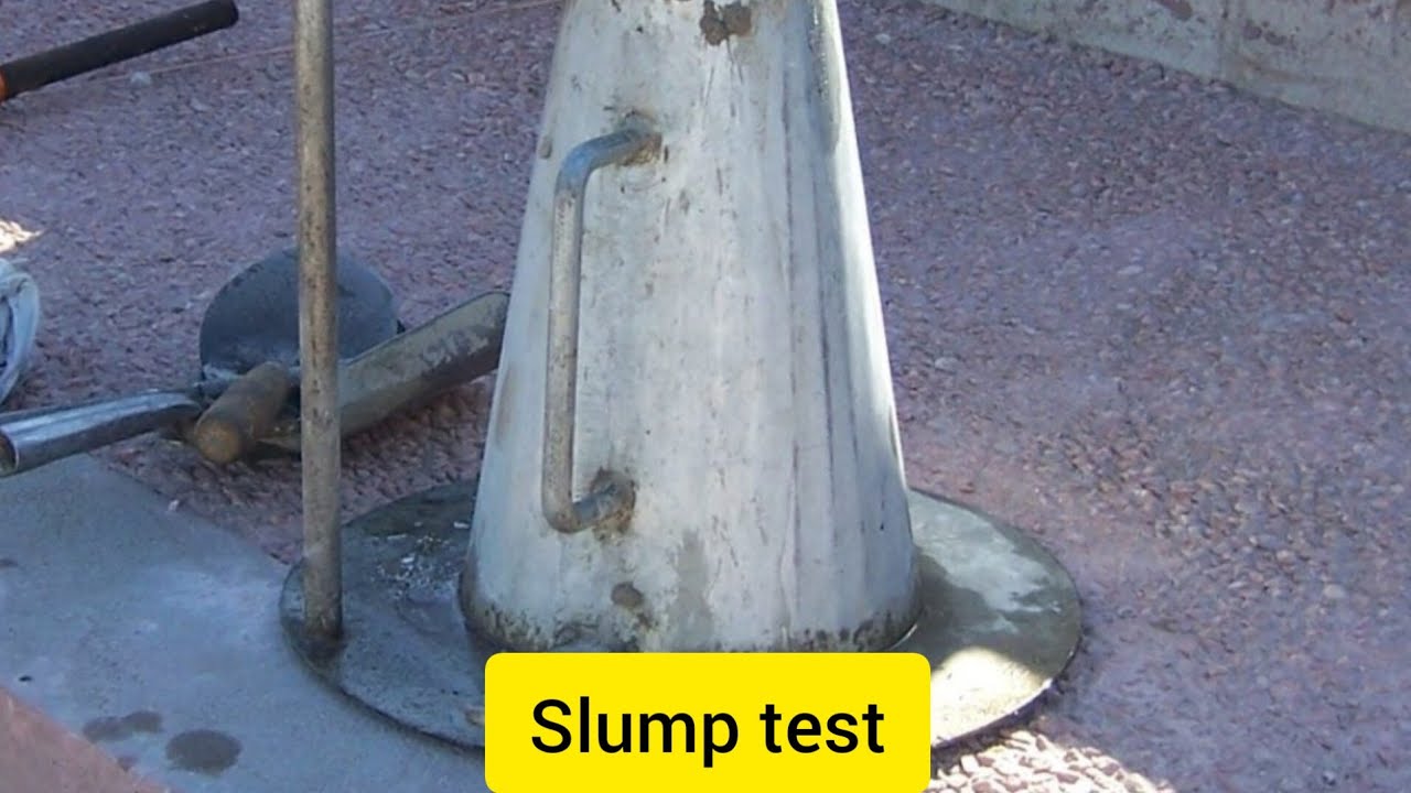 Concrete slump test's process (Footing) - YouTube
