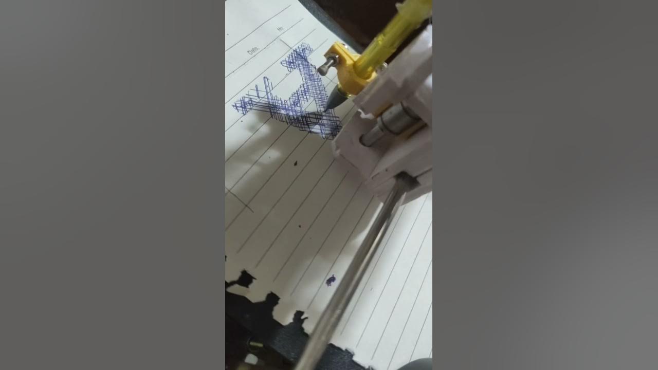 Arduino Pen plotter using grbl-28byj-48-servo (Year 1 project) - YouTube