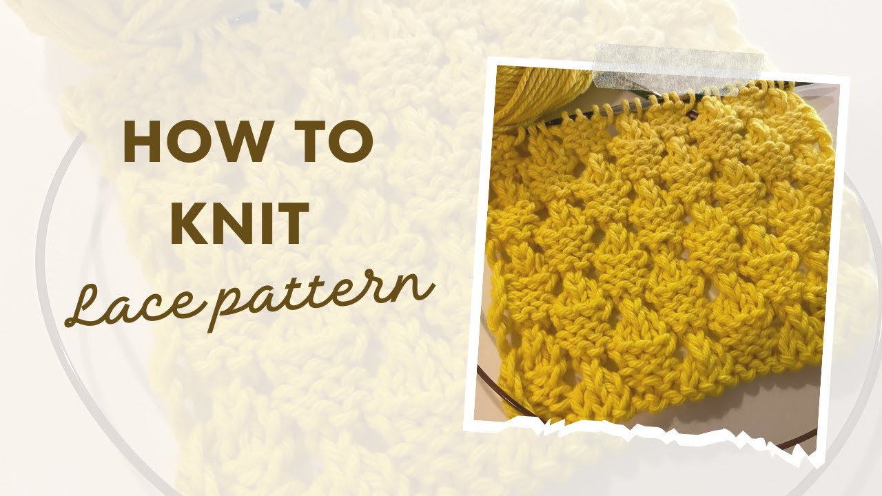 🧶 Lace Knitting Stitch Patterns for Beginners - YouTube