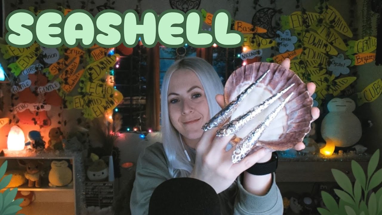 ASMR Seashell Tapping + Scratches [echo] - YouTube
