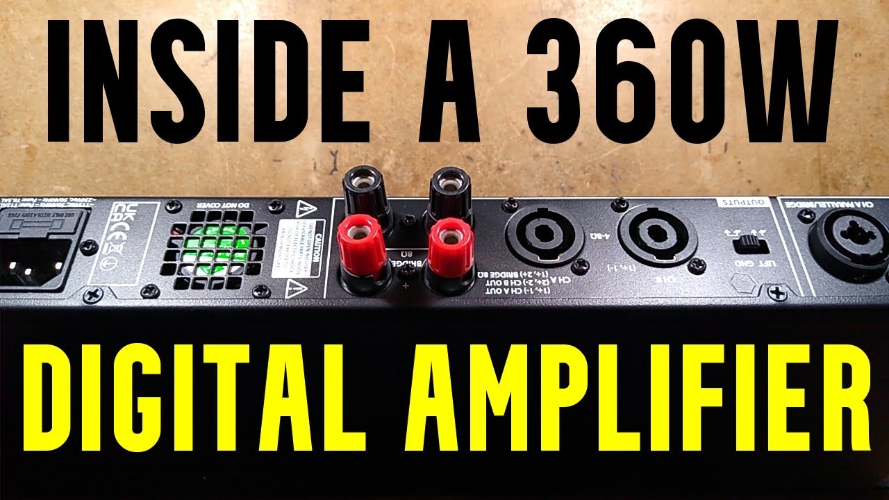 Inside a 360W digital amplifier - YouTube