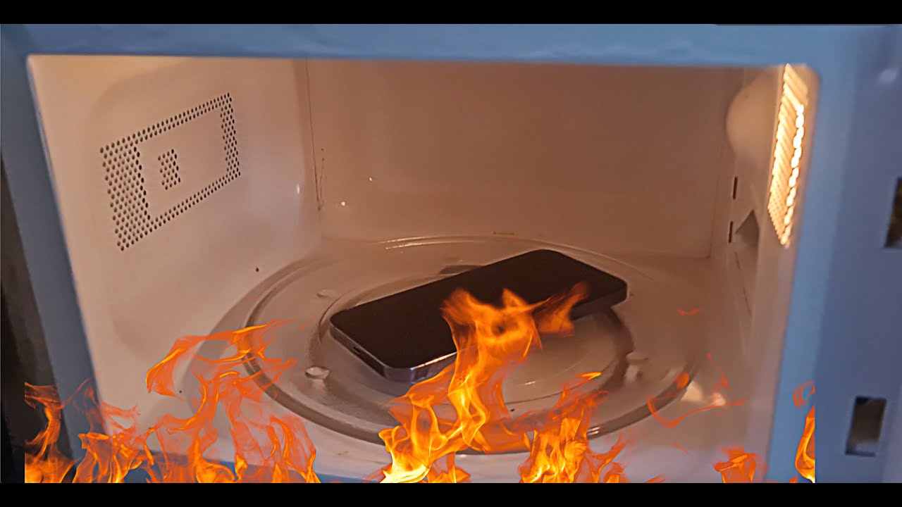 iPhone 14 Pro Max in a Microwave - Will it Explode !!!🤯 - YouTube