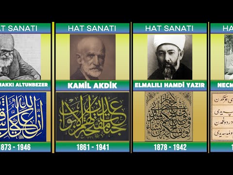 HATTAT SAMİ EFENDİ ve MEŞHUR TALEBELERİ Hat Sanatı (LİST DATA)