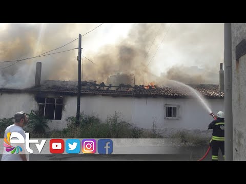 ÇORLU’DA YAN YANA 4 AYRI EV ALEV ALEV YANDI