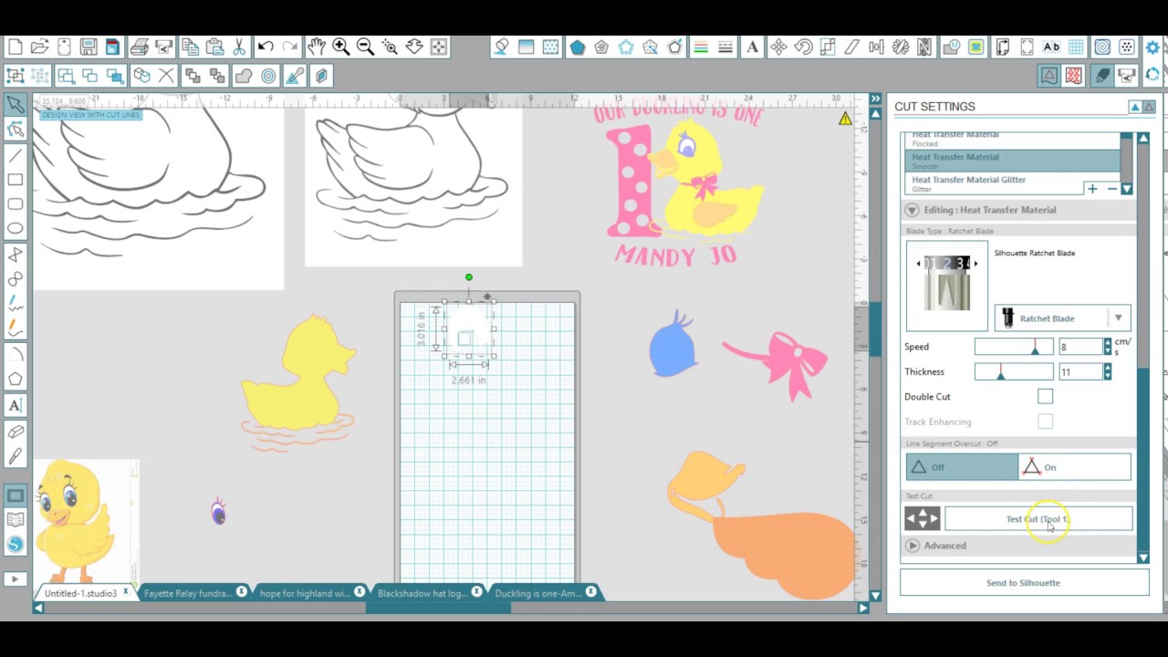 Silhouette Cameo Design creation and breakdown of parts - YouTube