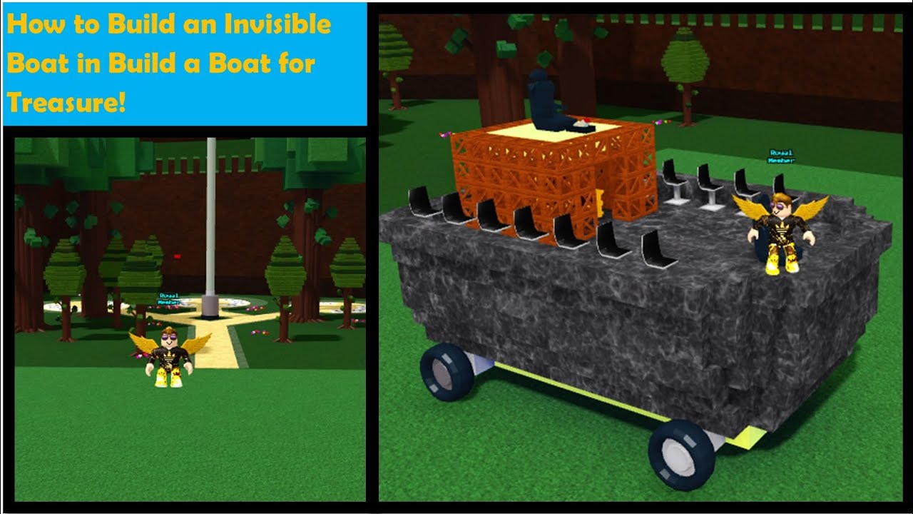 How to Build an Invisible Boat in Build A Boat For Treasure! - YouTube