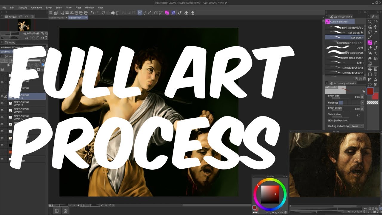 Digital Master Copy (Full Process) - David with the Head of Goliath by ...