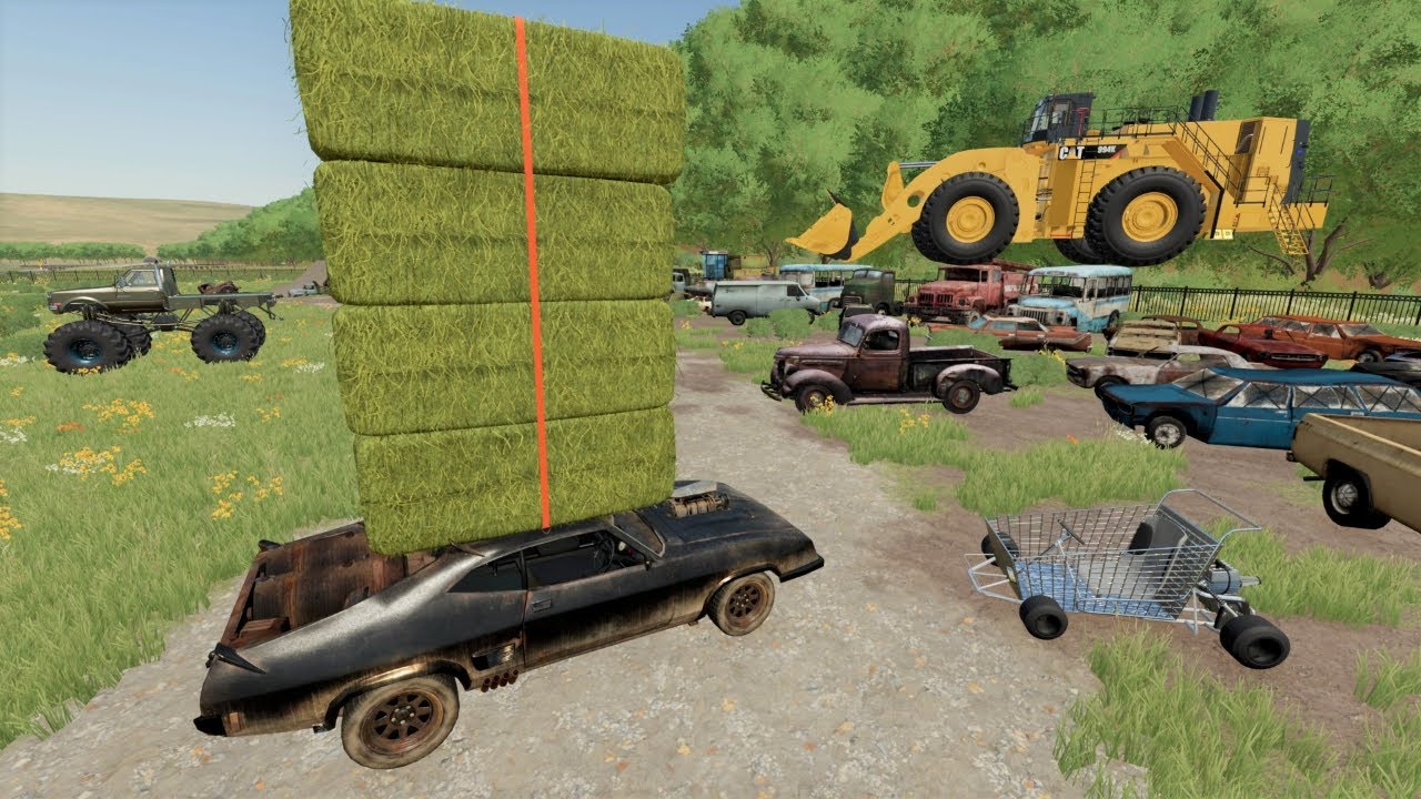Using junkyard cars to make money | Farming Simulator 22 - YouTube