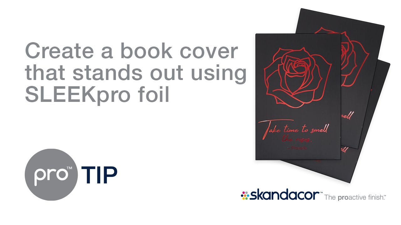 proTIP #45: Create a book cover that stands out using SLEEKpro foil ...