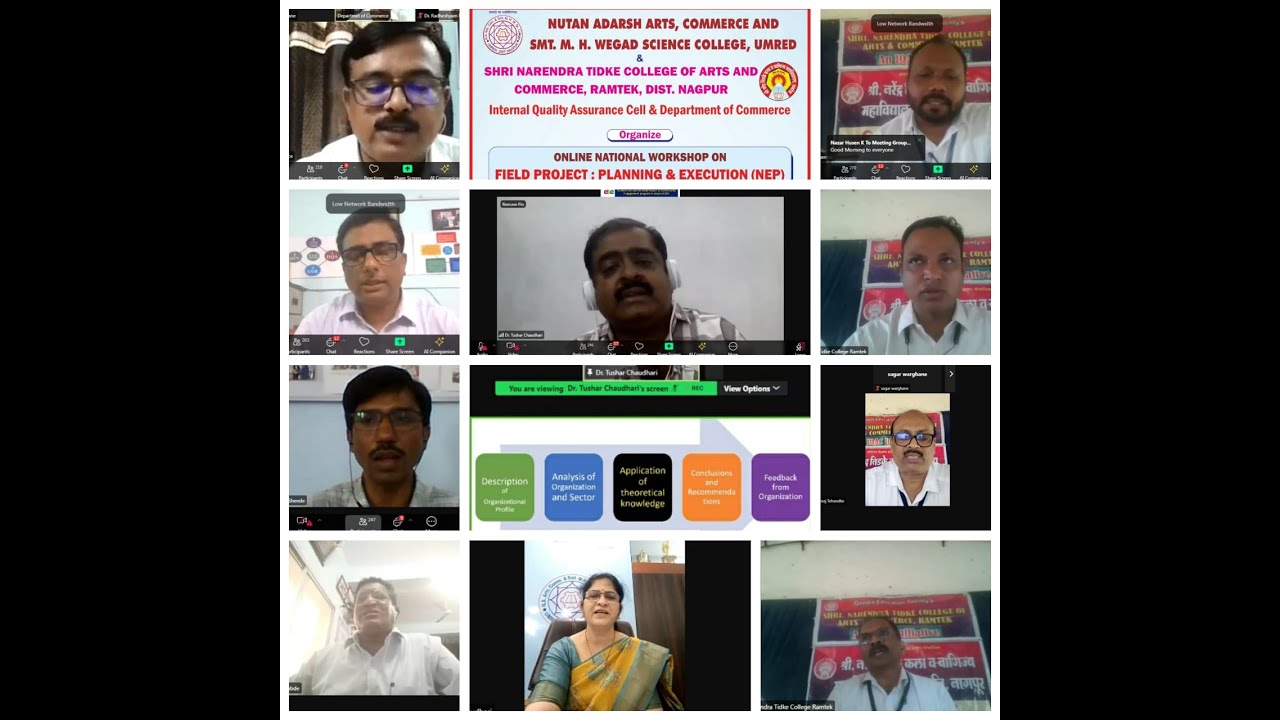 National WORKSHOP On FIELD PROJECT : PLANNING & EXECUTION (NEP) - YouTube