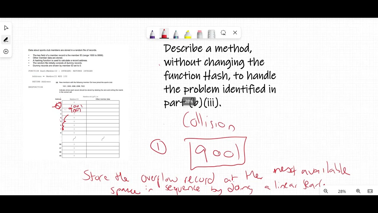 A Level Random Files Pseudocode Youtube