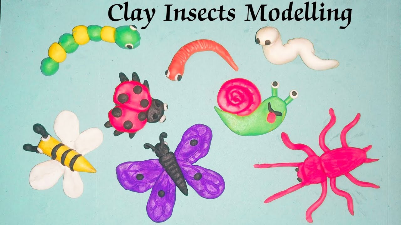 Clay Insects | How To make insects with clay | DIY Clay Insects - YouTube