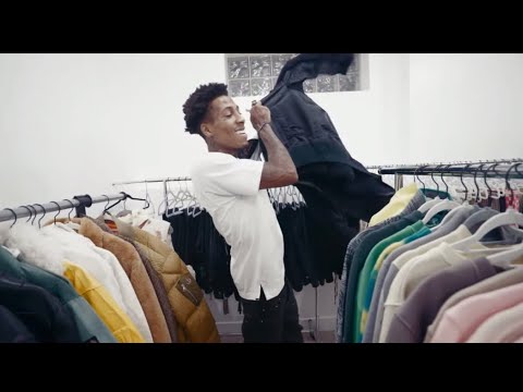 NBA YOUNGBOY SHOW OFF HIS CLOSET & SHOE COLLECTION - YouTube