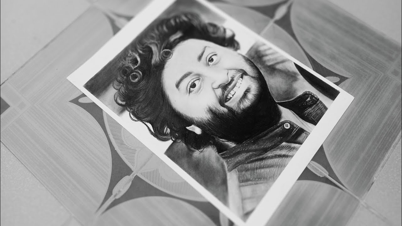 arijit singh drawing with charcoal pencil - YouTube