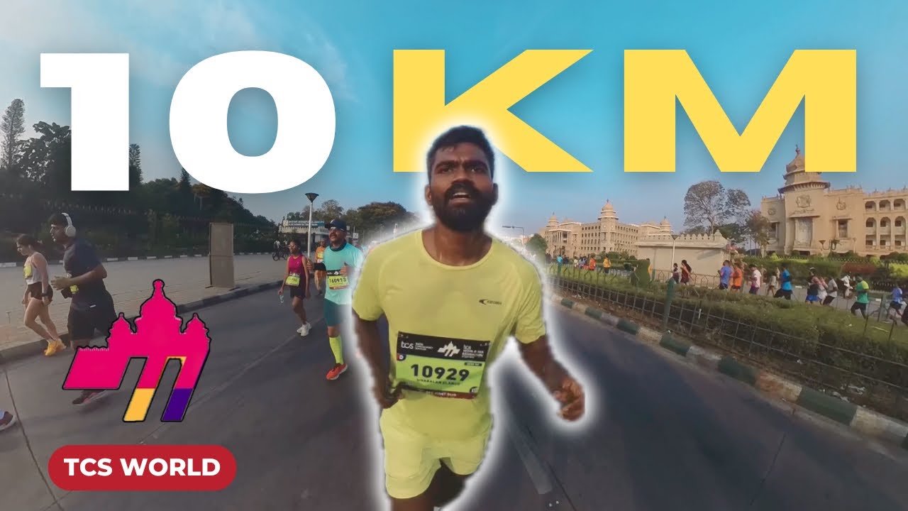 10km TCS world 10k event 27th April on Bangalore Tamil l sub 50 min ...