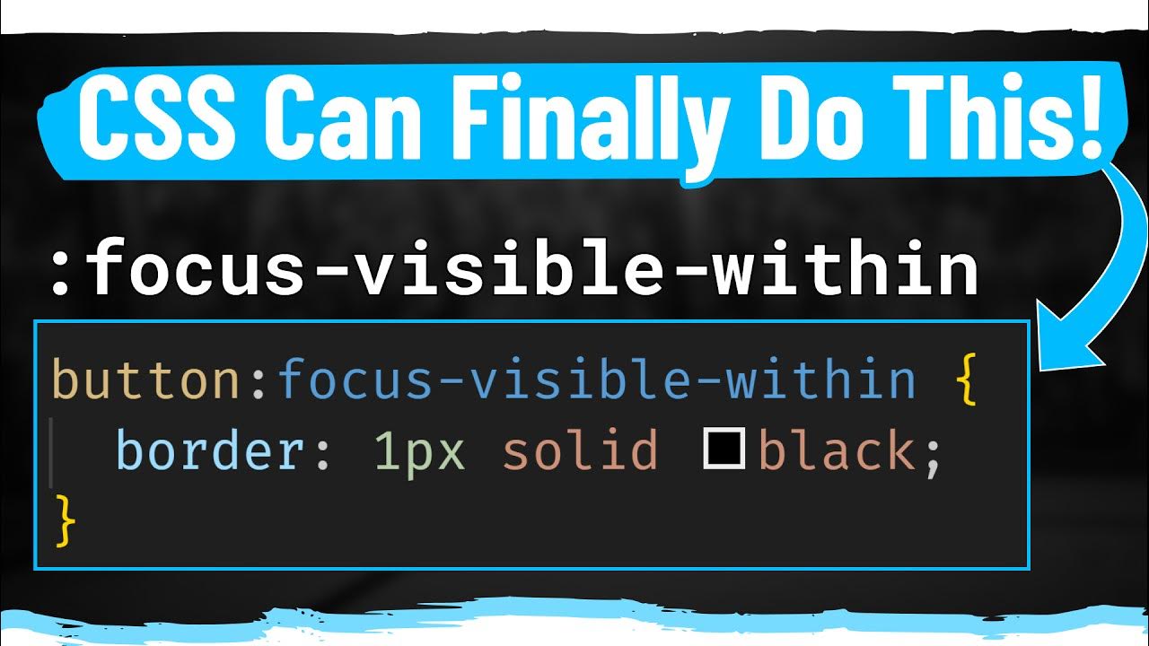 I Love This CSS Focus Hack - YouTube