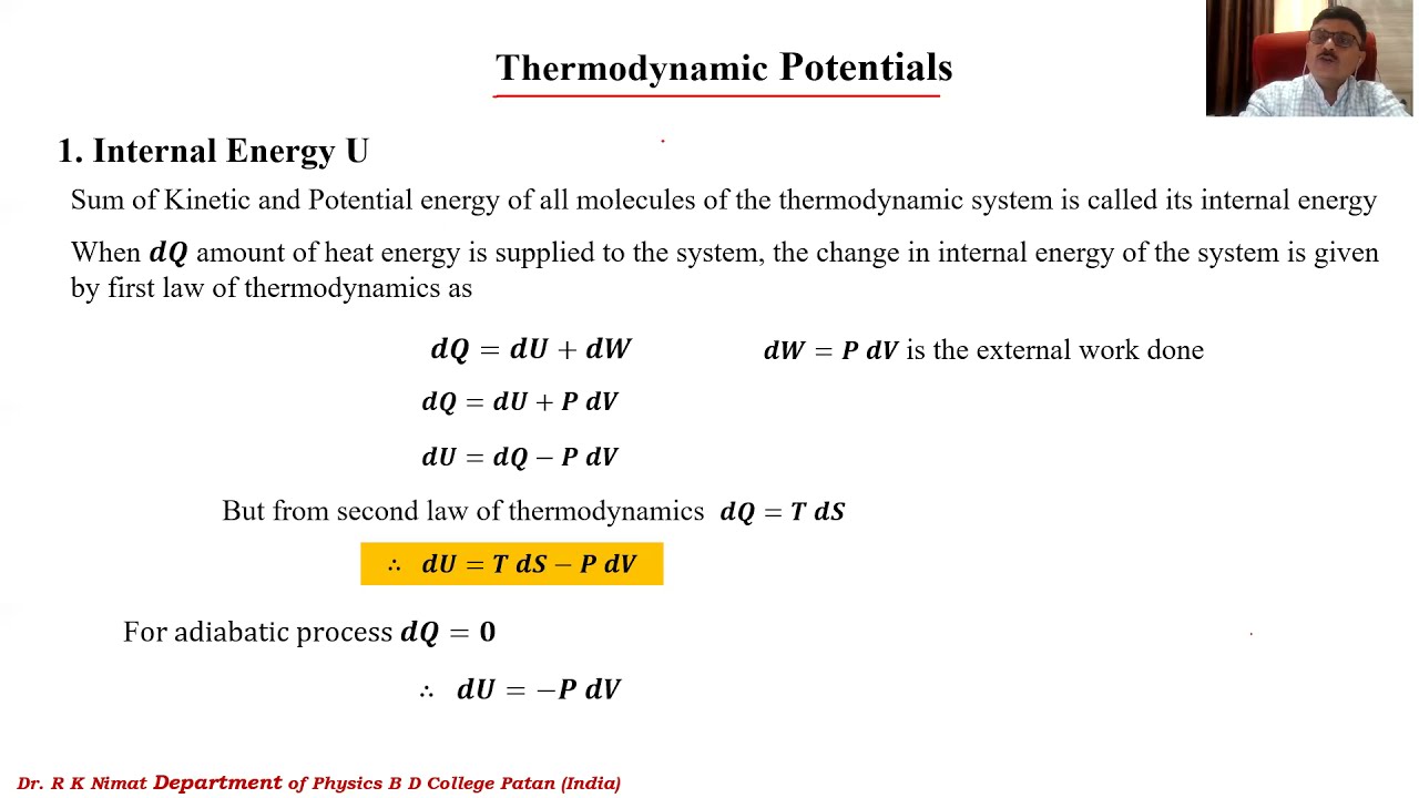 Thermal Physics and Statistical Mechanics Lecture 1: Thermodynamic ...